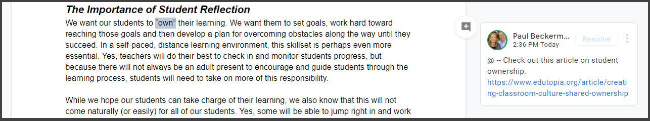 Incorporate Strategies for Critical Reading and Digital Marking of Text ...