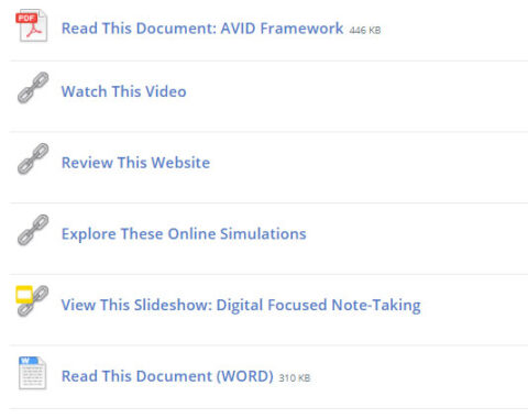 Note-taking skills for online teaching - AVID Open Access
