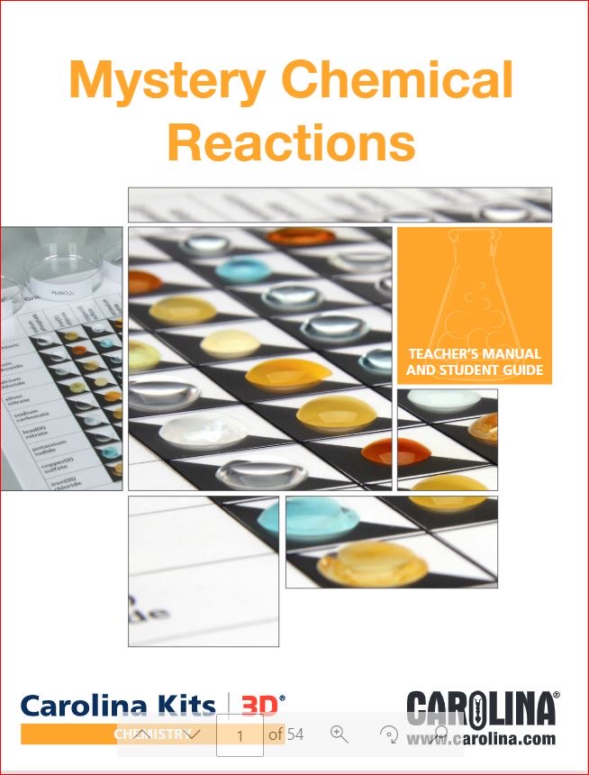 Mystery Chemical Reactions - AVID Open Access