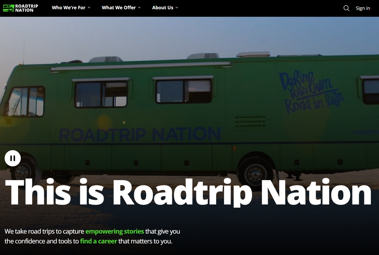 Career Exploration with Roadtrip Nation - AVID Open Access