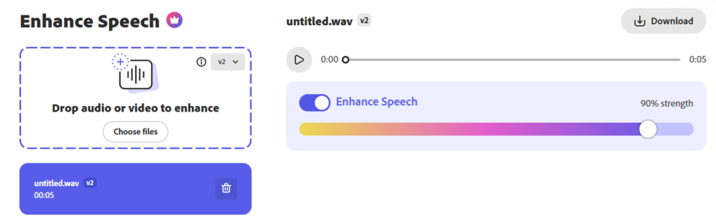Adobe Podcast - AVID Open Access